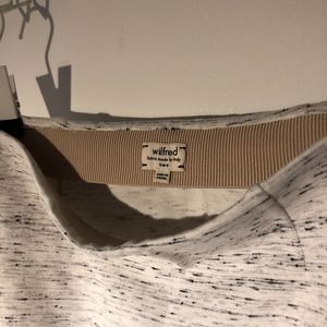 Wilfred | Skirts | Wilfred White Salt Pepper Skirt With Zippers | Poshmark